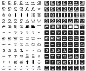 Legend Sheet for Carling Switches - LRS Offroad